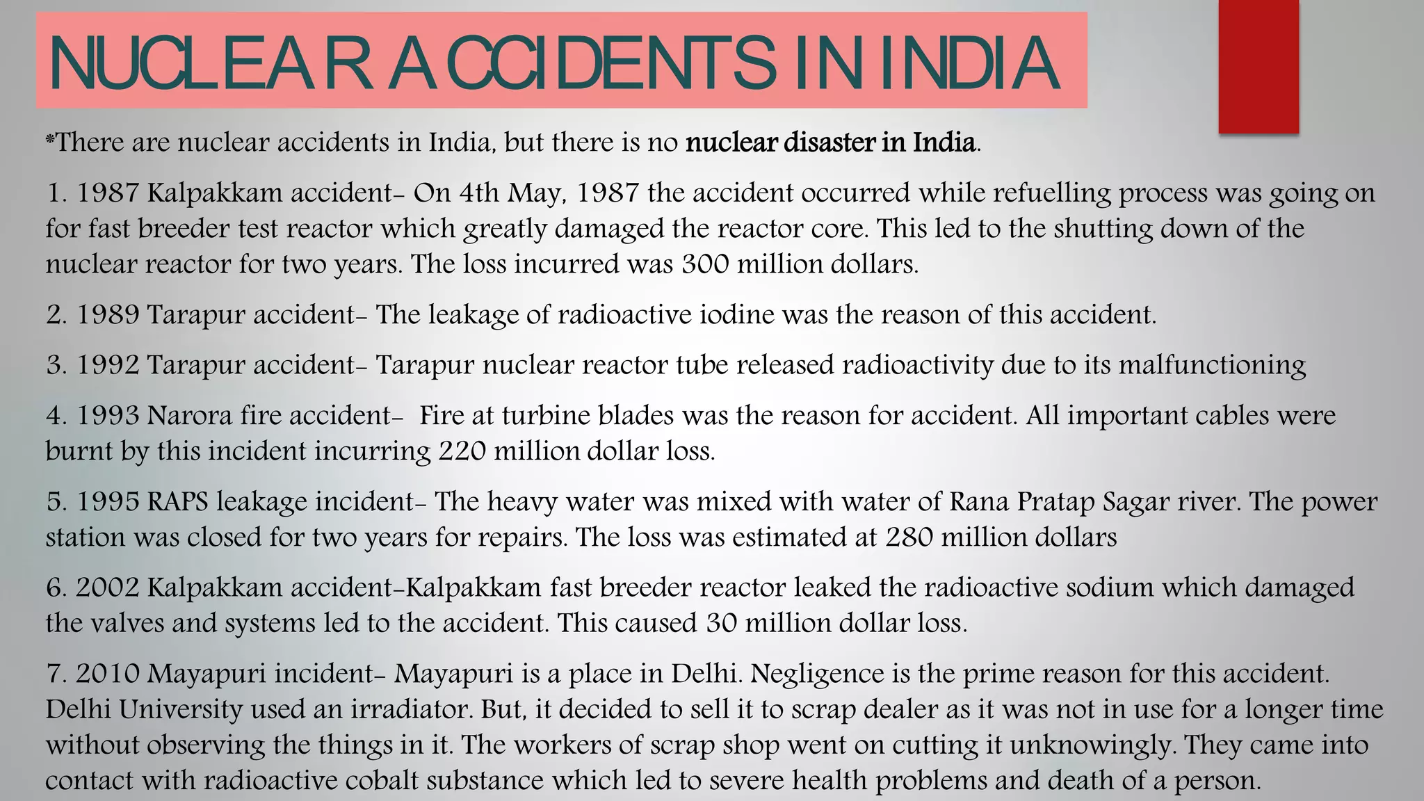 Power point presentation on Nuclear Power in India | PPTX