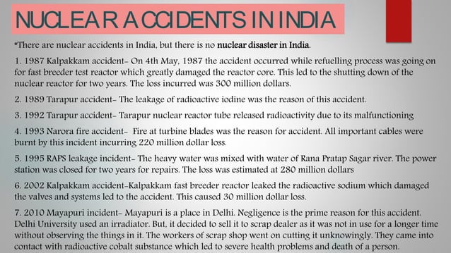 Power point presentation on Nuclear Power in India | PPTX | Power and Energy Industry | Industries