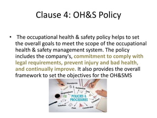 Power point presentation on (ohsas 18001) | PPTX