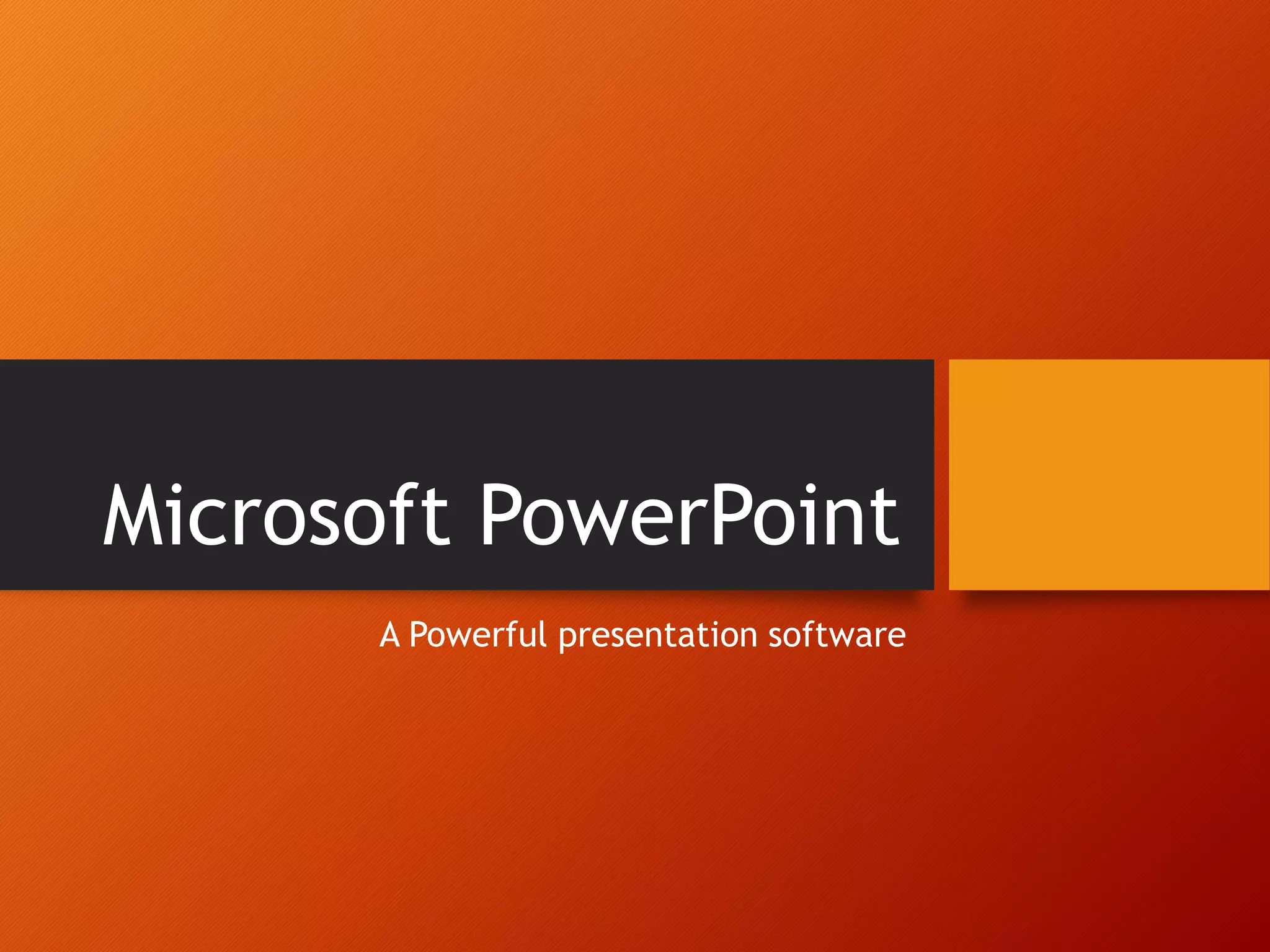 what is Microsoft Powerpoint | PPTX