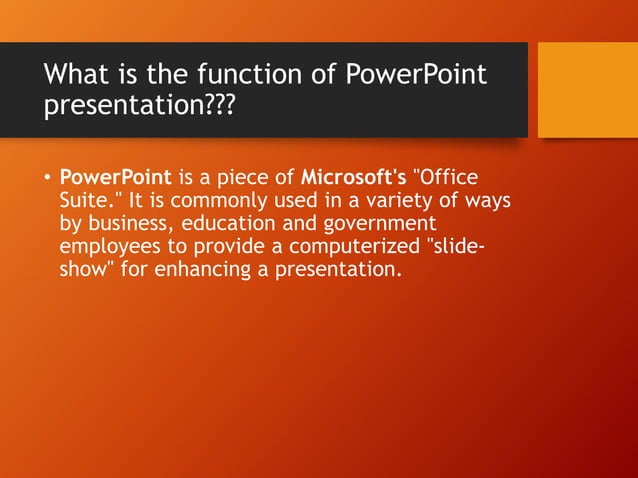 what is Microsoft Powerpoint | PPTX