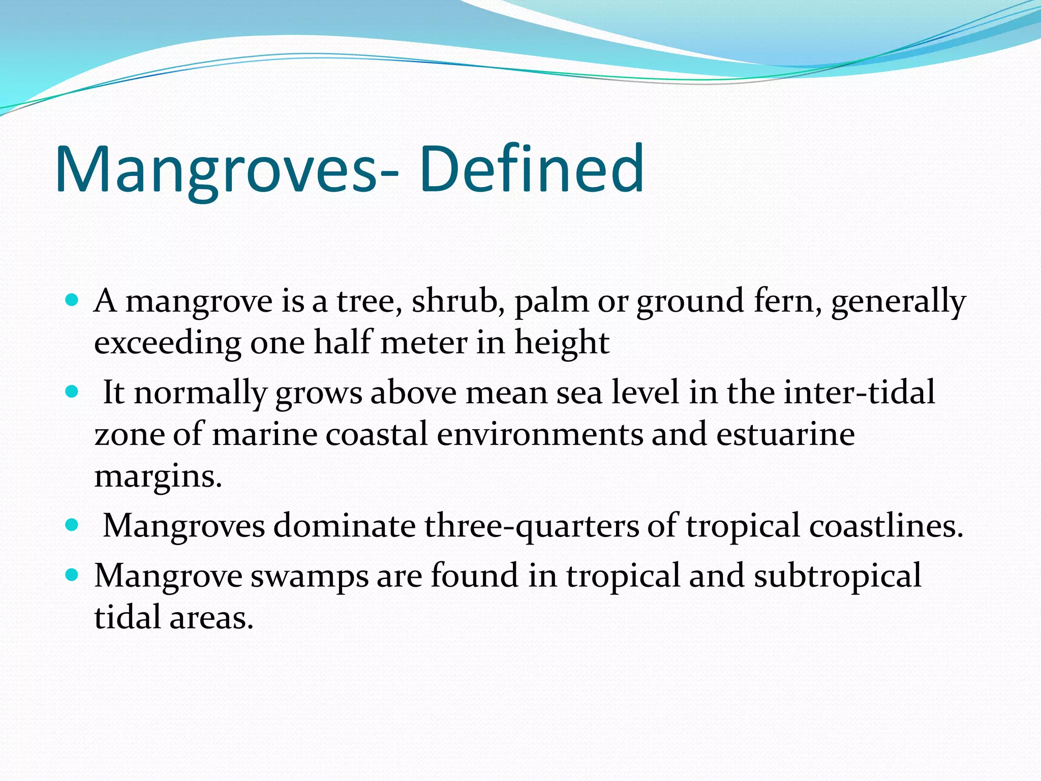 Power point presentation on protection of mangroves from destruction and degradation | PPTX