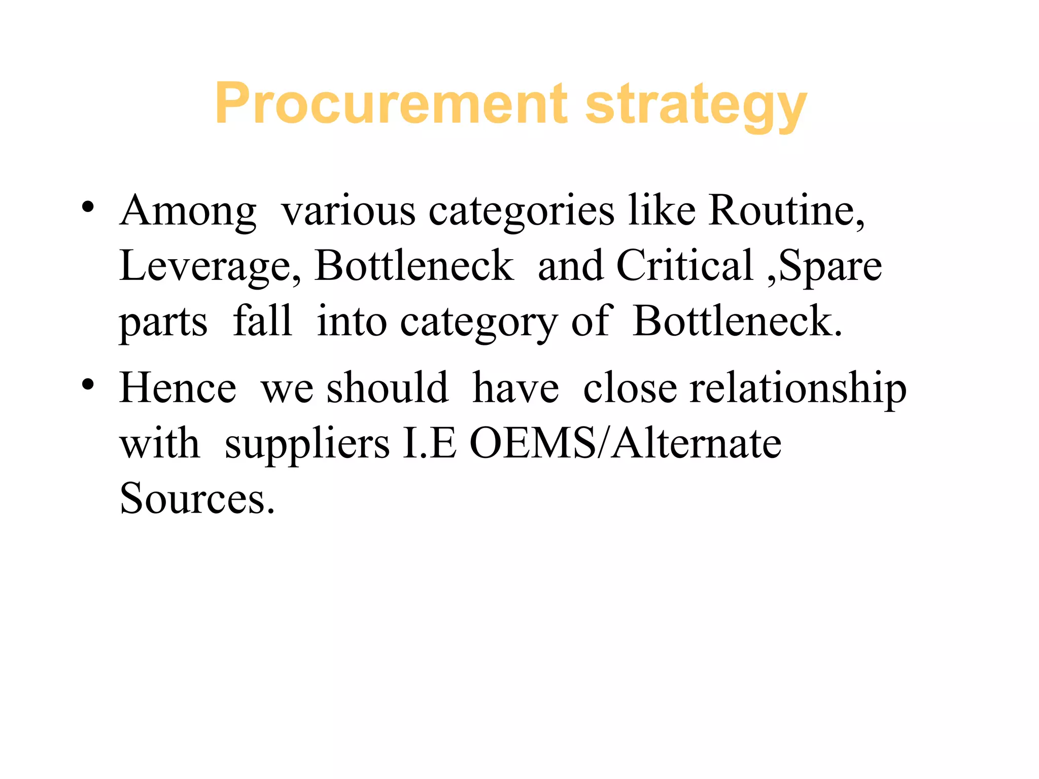 Spare Parts Management | PPT