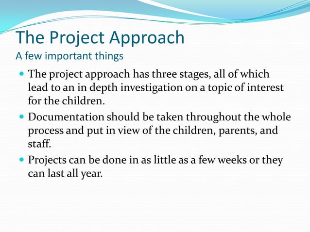 The Project Approach | PPTX
