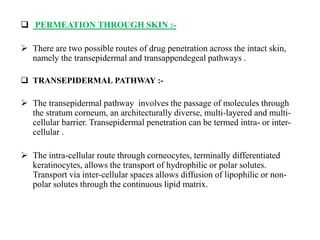 transdermal drug delievery system novel approach to deliever the drug ...