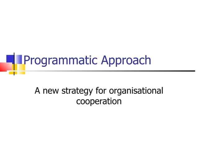 Programmatic approach (Okt. 2008) | PPT