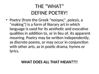 figurative language and literary devices | PPT