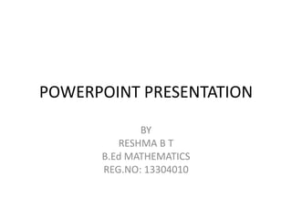 Powerpoint presentation | PPTX