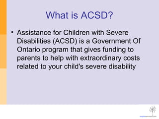 Power point presentations acsd funding workshop | PPT