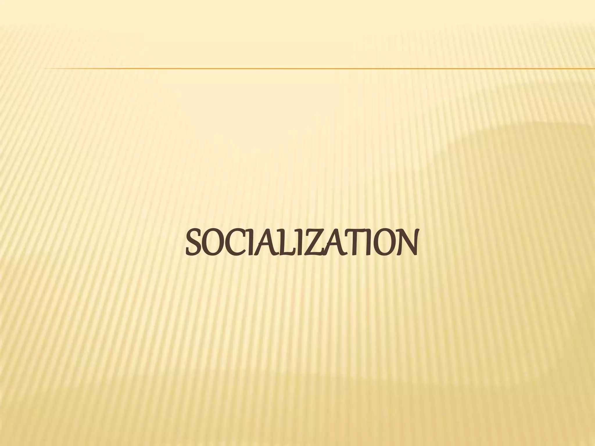Power point presentation socialization | PPTX