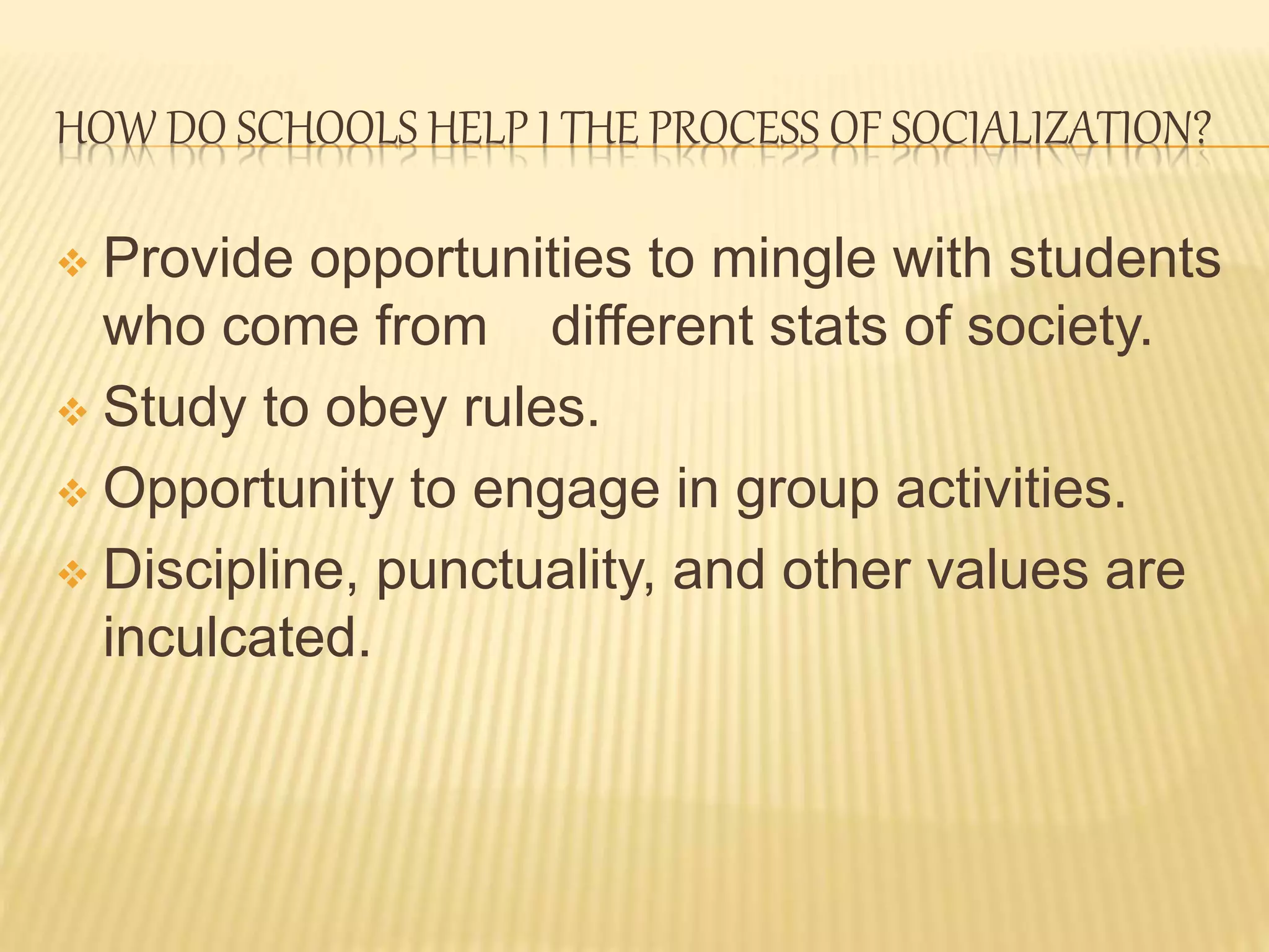 Power point presentation socialization | PPTX