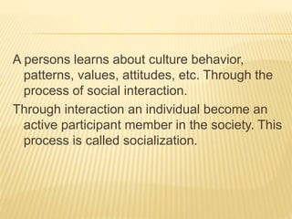 Power point presentation socialization | PPTX