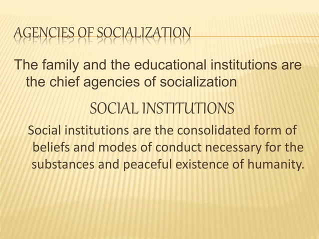 Power point presentation socialization | PPTX