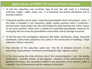 PQWT water detector_Power point Presentation_Harinath Vukkisala | PPTX