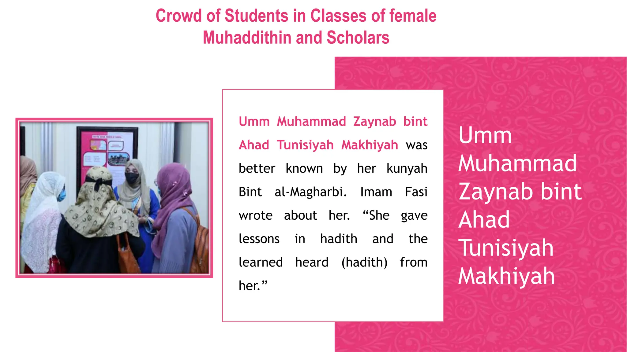 Discover the Great Intellectual Muslim Women Scholars | PPTX