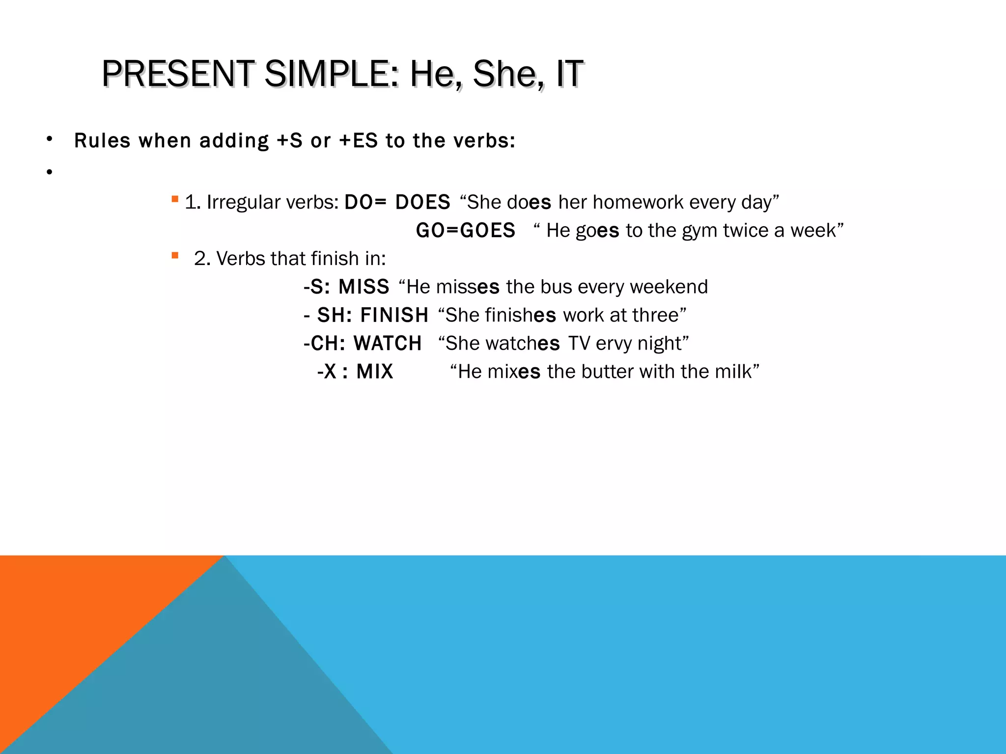 Powerpoint present simple | PPT