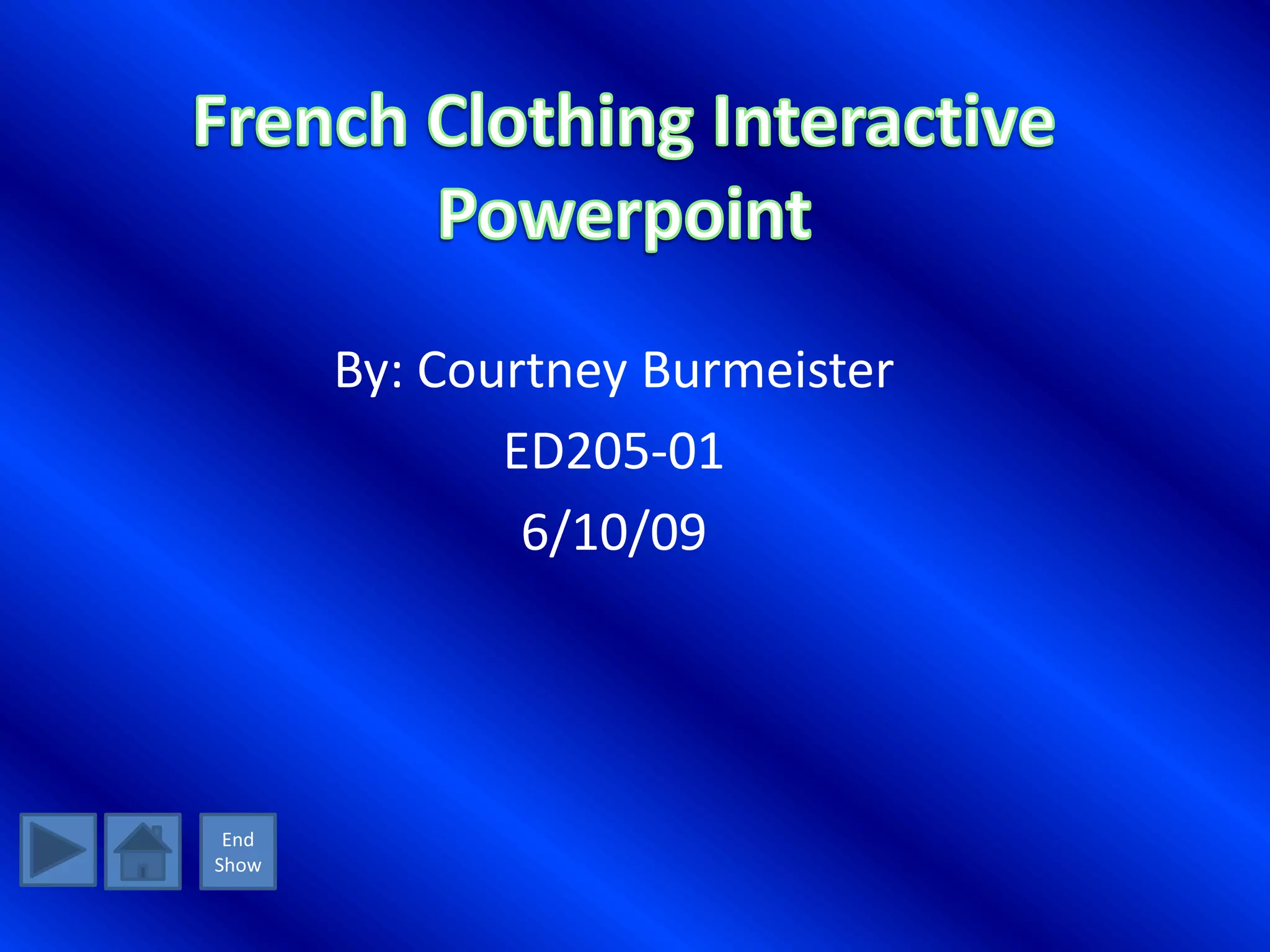 French Clothing Vocab | PPTX