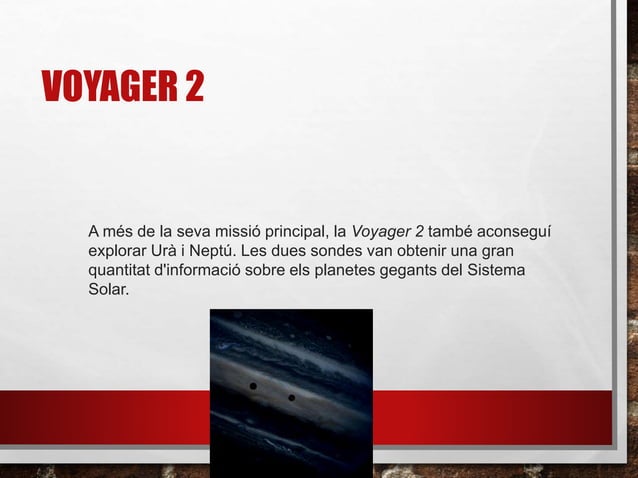 Projecte Voyager | PPTX