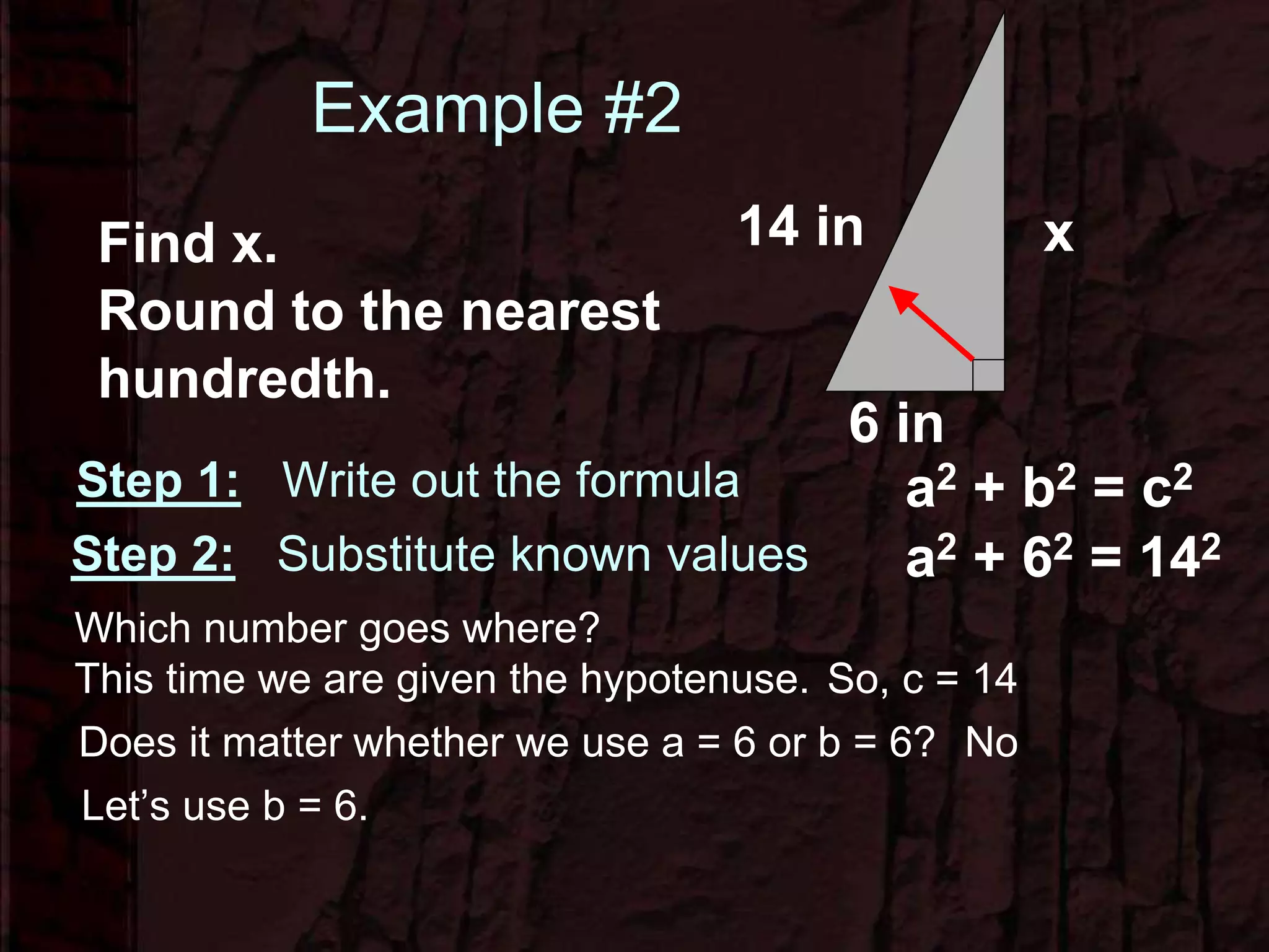 Power point pythagorean theorem revised | PPTX | Physics | Science