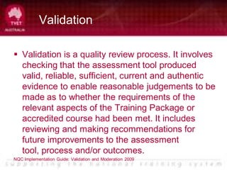 Power point quality_assessment_and_validation | PPTX | Educational Assessment | Education