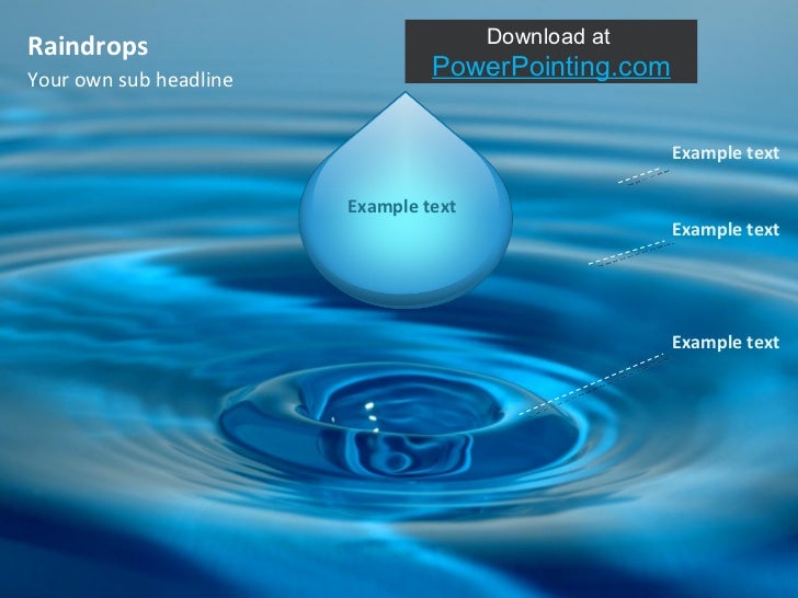 Powerpoint Raindrops