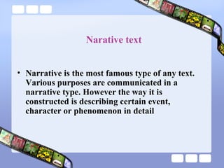 Power point reading a narative text | PPT