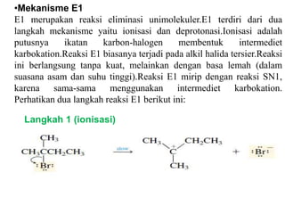 Power point reaksi adisi dan eliminasi | PPTX