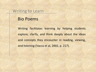 Bio Poem | PPT