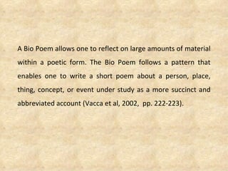 Bio Poem | PPT