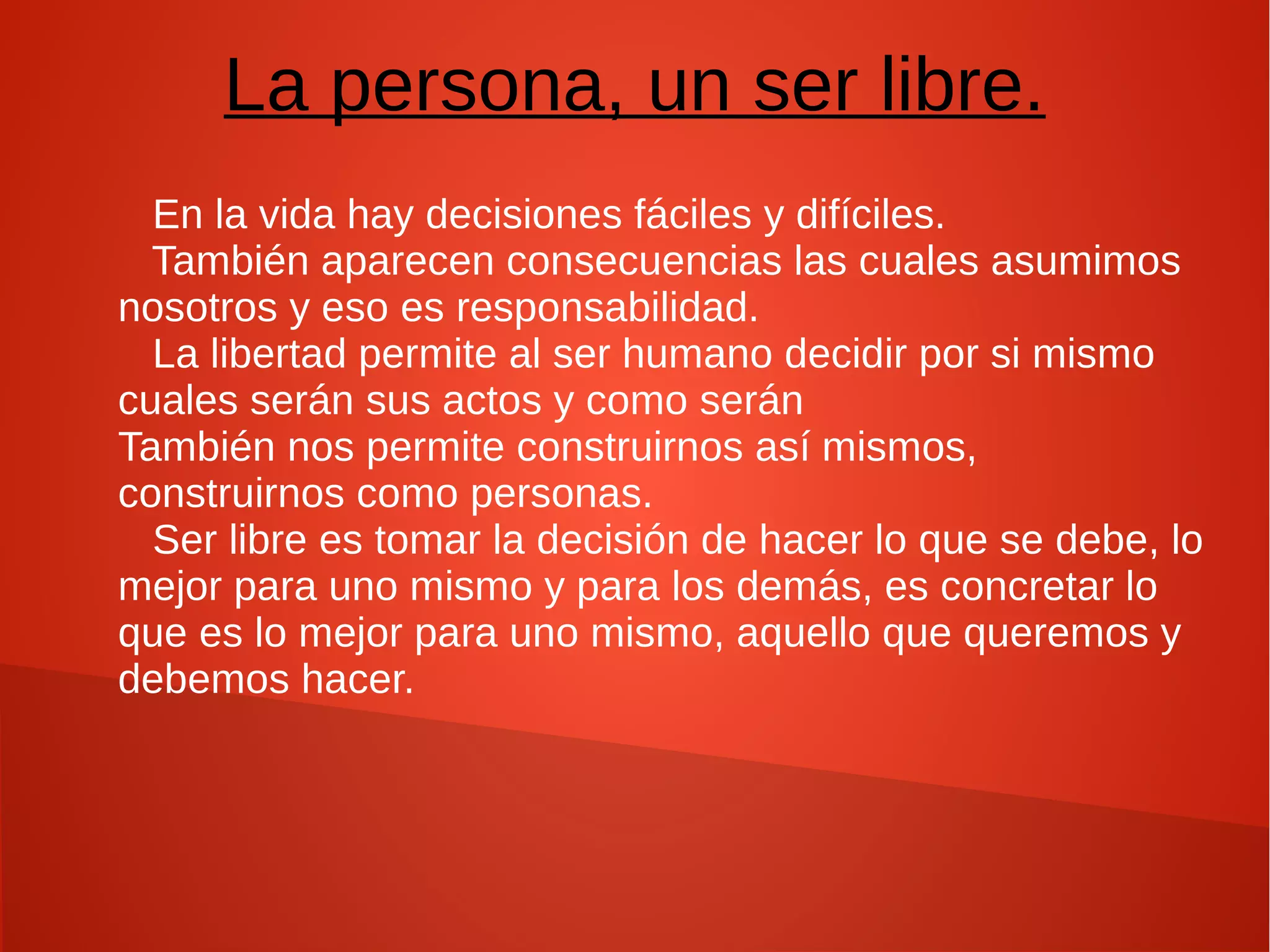 la persona y la libertad | PPT
