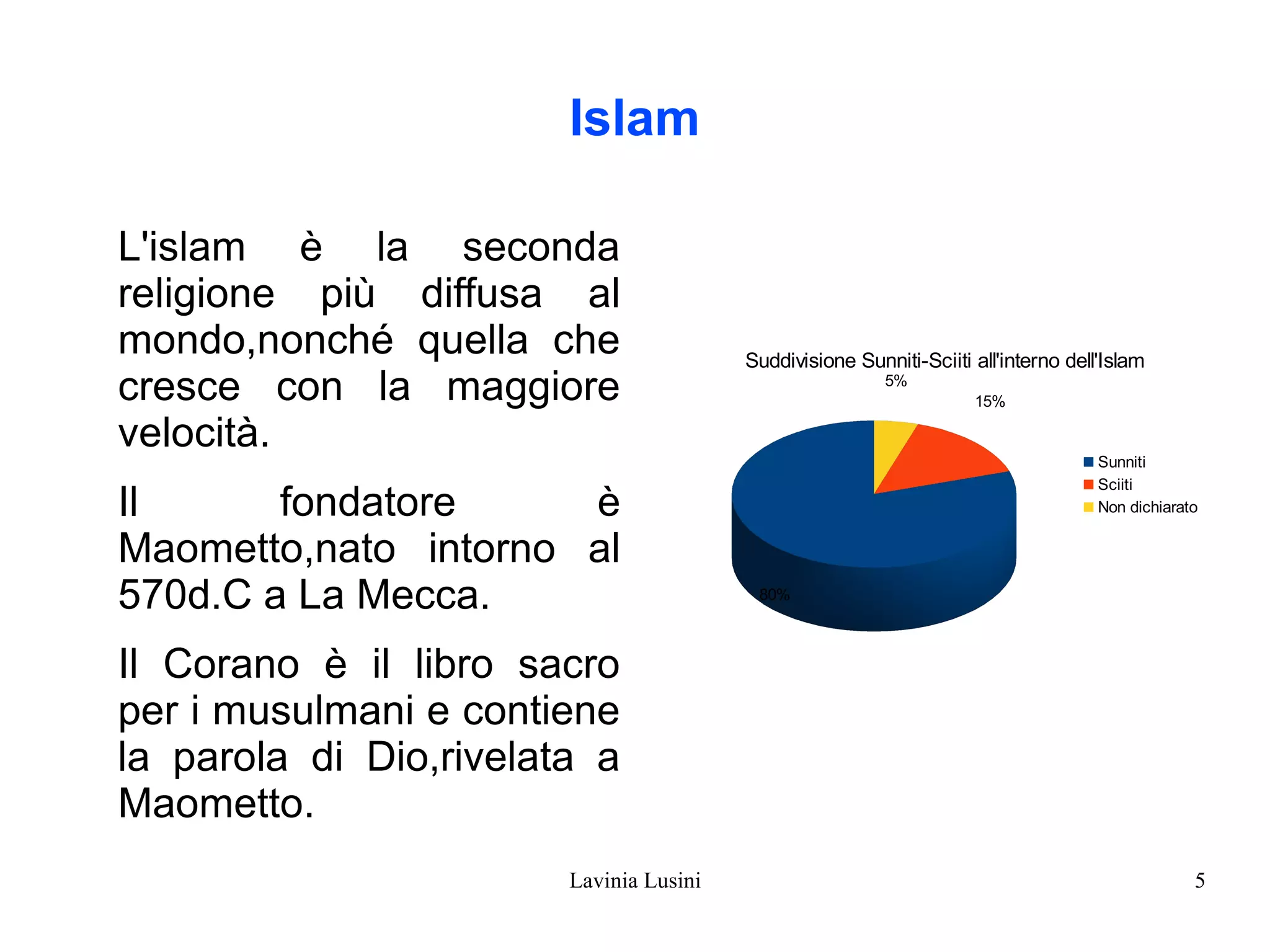 "Le religioni nel mondo" | ODP