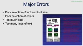 Power point requirements | PPTX