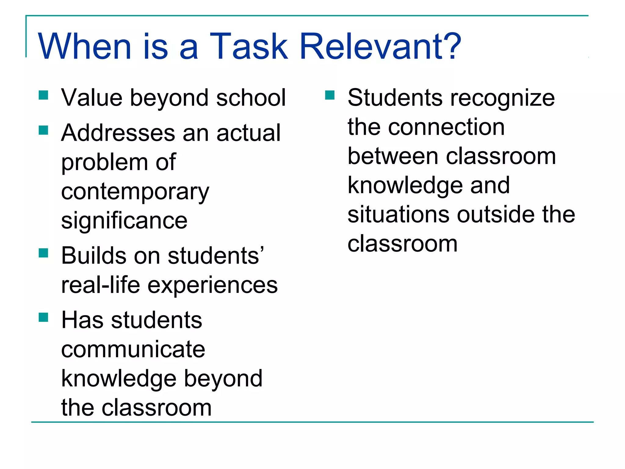 Powerpoint re rigor relevance and quadrants | PPT