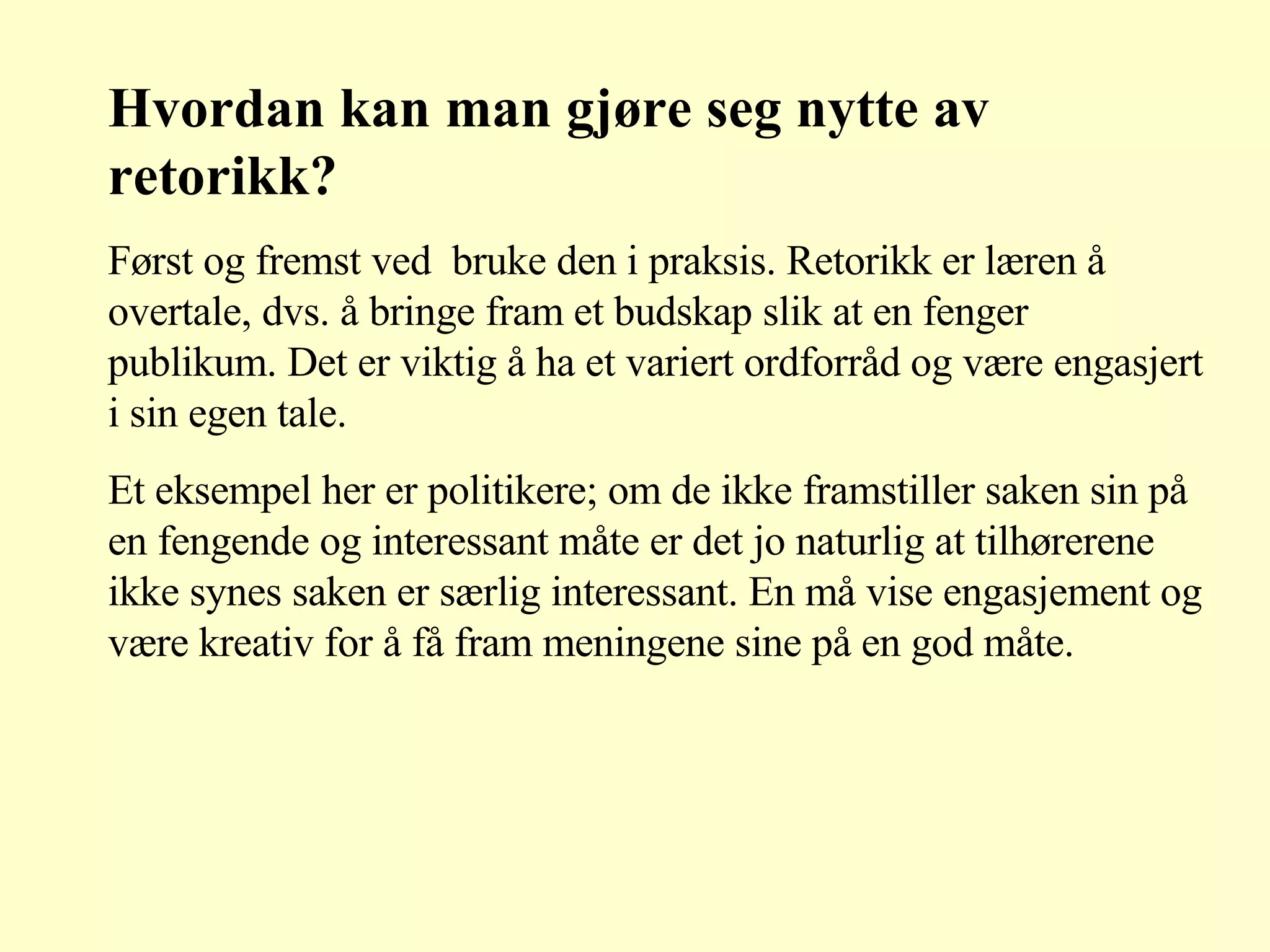 Powerpoint,Retorikk | PPT