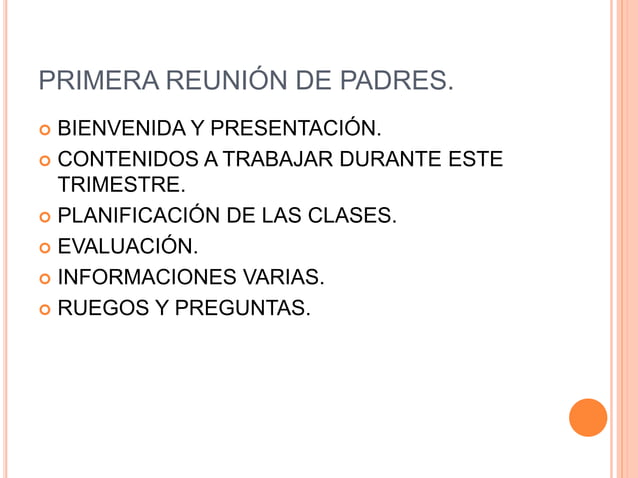 Power point reunión de padres | PPTX