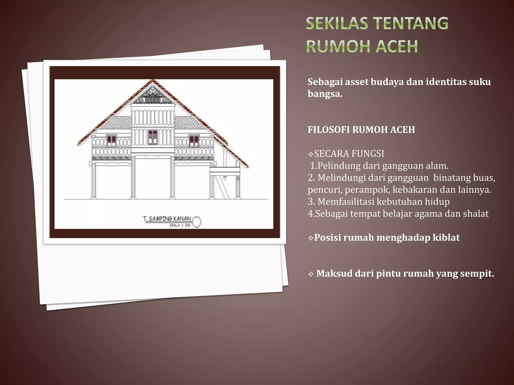 Powerpoint rumah tradisional aceh kirim | PPTX