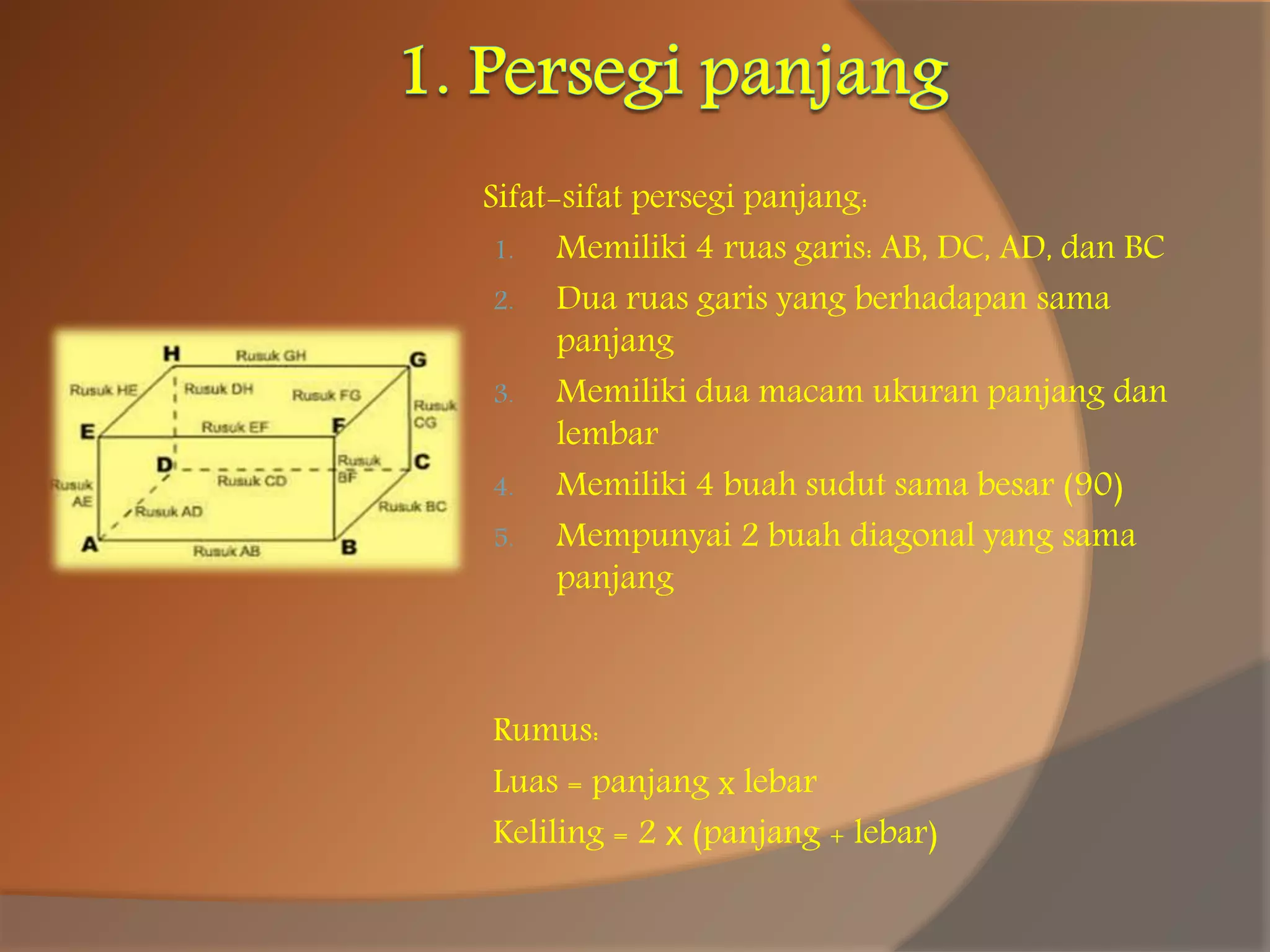 rumus dan sifat bangun datar | PPT