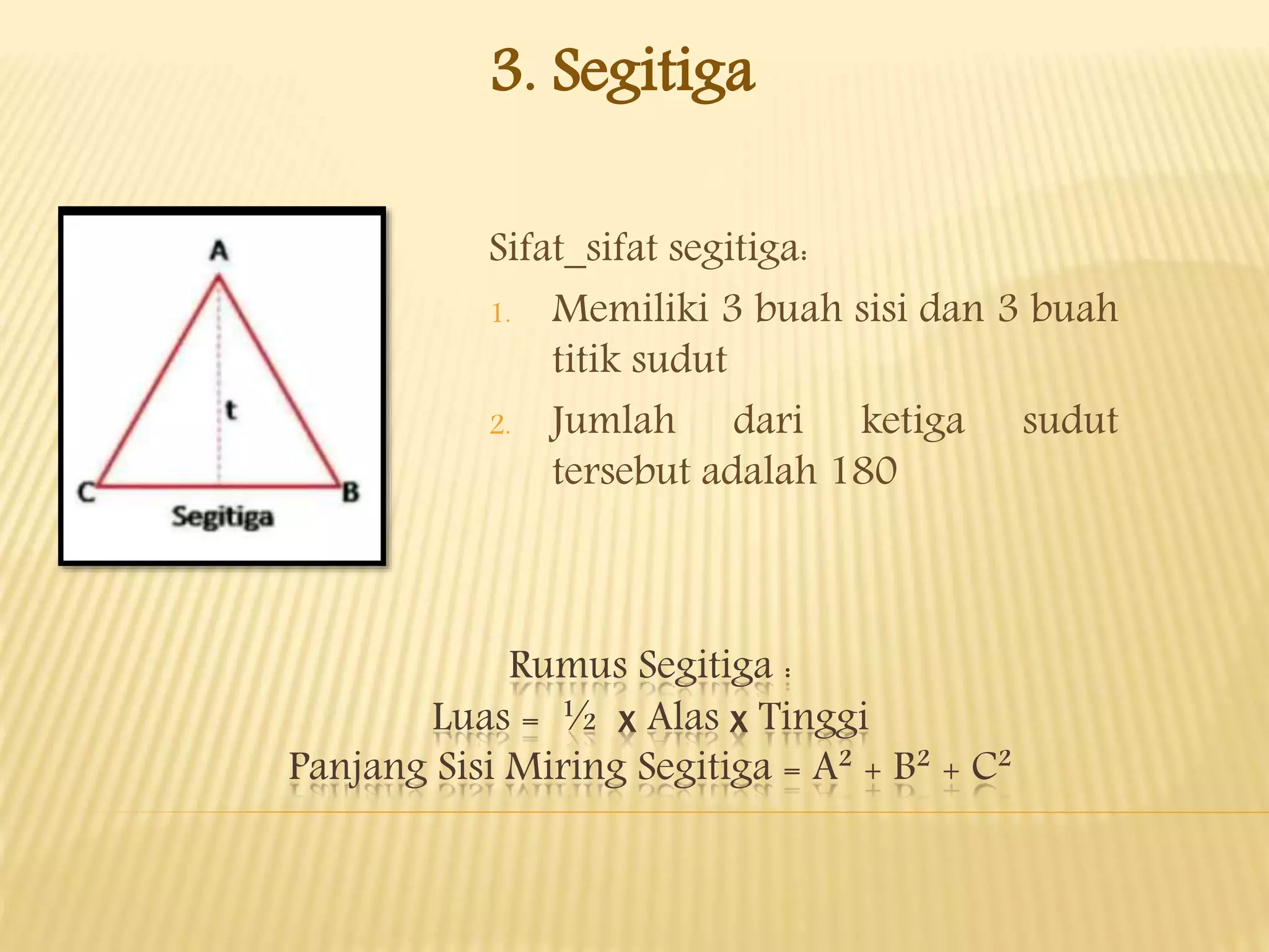 rumus dan sifat bangun datar | PPT