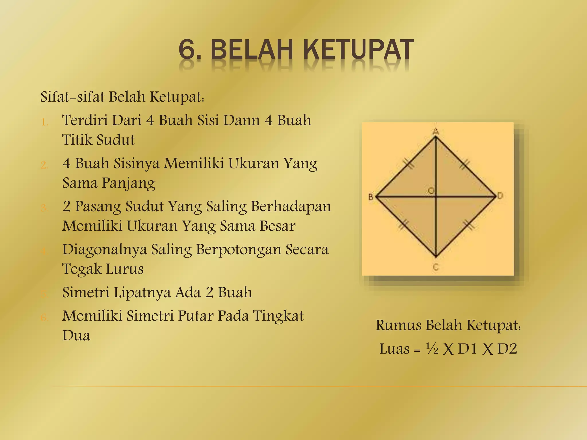rumus dan sifat bangun datar | PPT