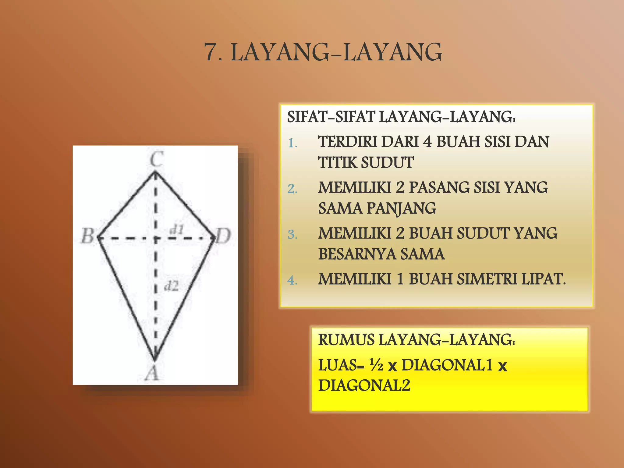 rumus dan sifat bangun datar | PPT