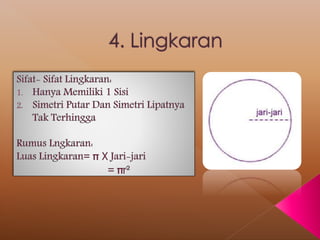 rumus dan sifat bangun datar | PPT
