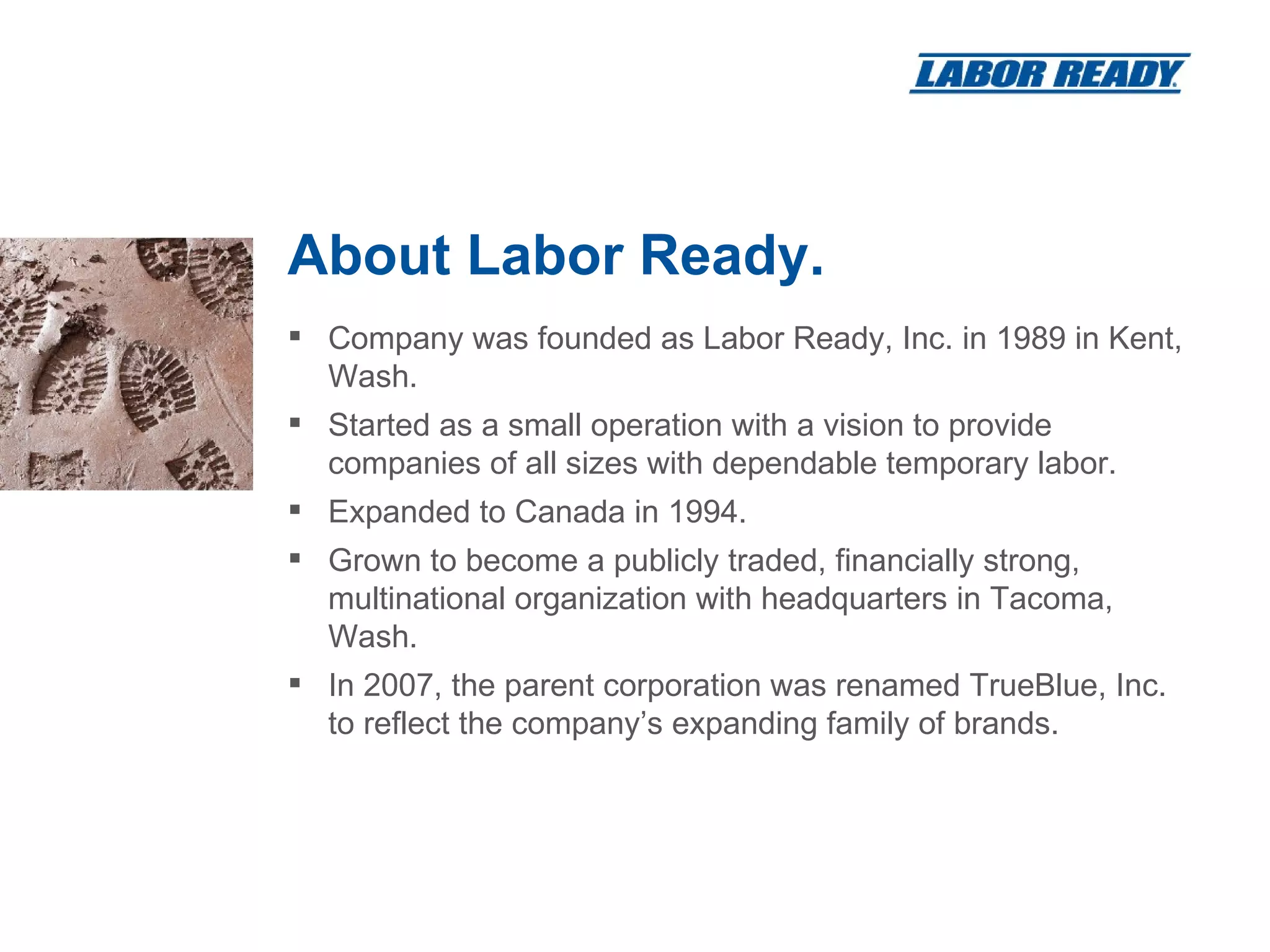 Labor Ready On-Demand satffing solutions | PPT