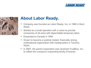 Labor Ready On-Demand satffing solutions | PPT