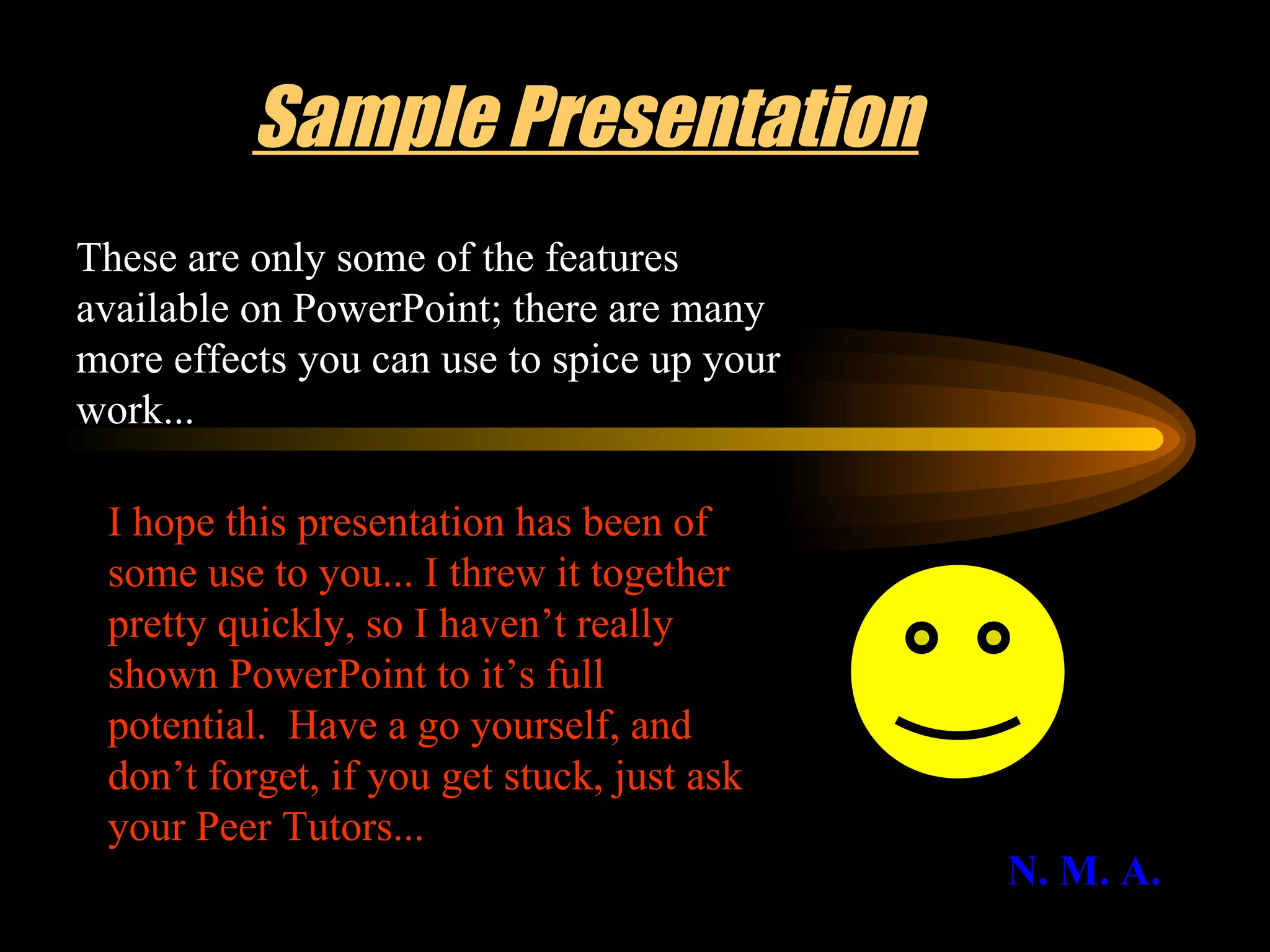 Powerpoint Sample | PPT | Desktop Publishing | Computer Software and Applications