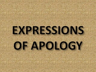 Expressions Apology | PPTX