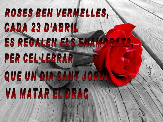 Powerpoint sant jordi | PPT