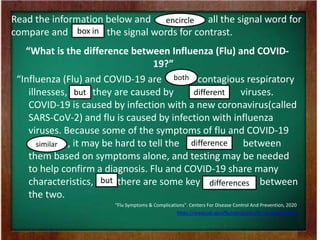 Engish 3 Compare and Contrast Information heard | PPTX