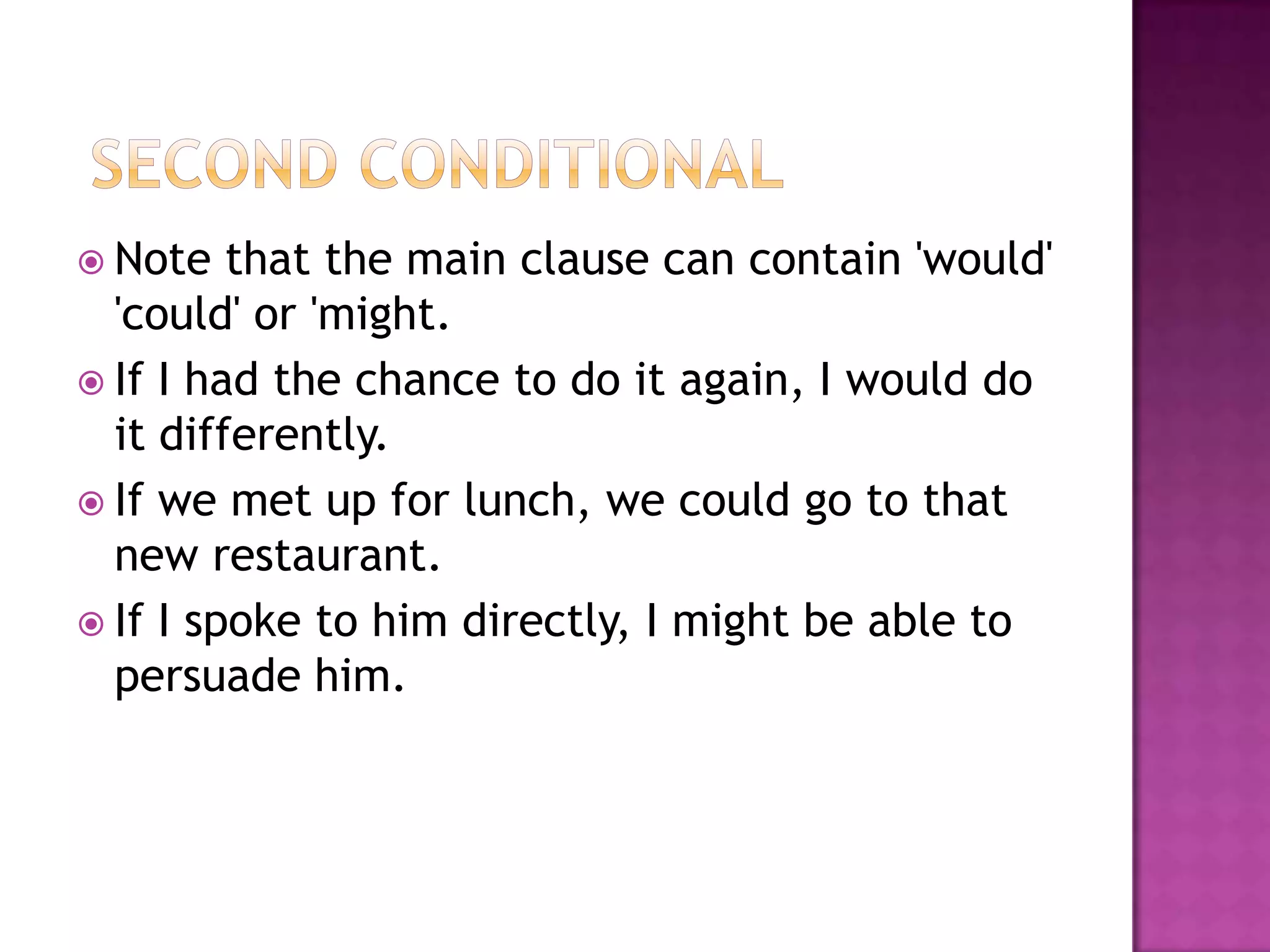 Power point second conditional | PPT