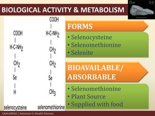 Selenium in Health and Nutrition | PPTX