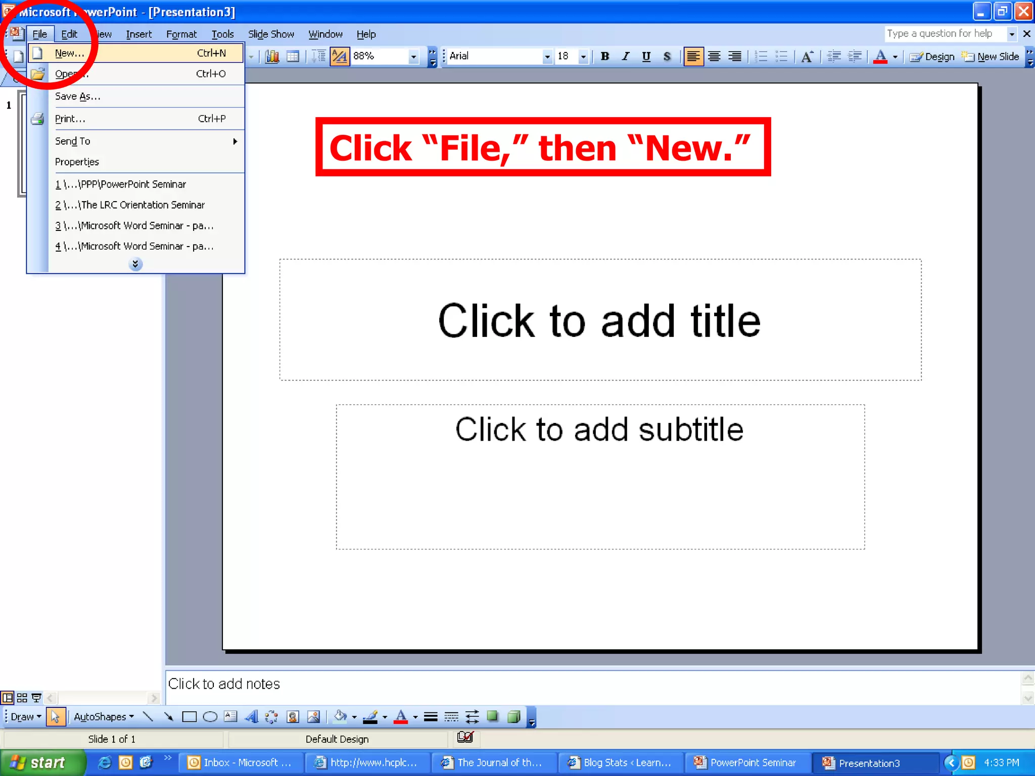 Power Point Seminar | PPT